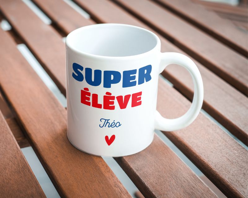 Tasse personnalisée Super Élève avec prénom ou message | Cadeaux.com