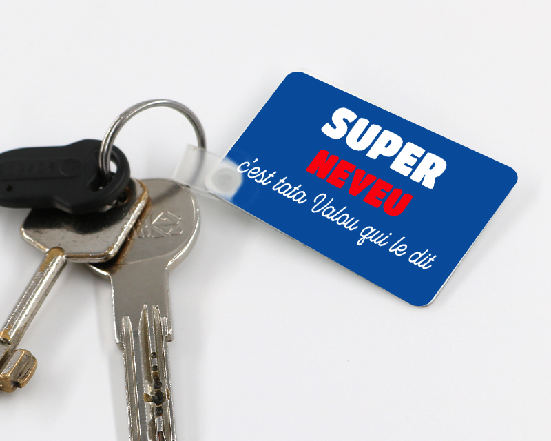 Porte-clés personnalisé Super Neveu | Cadeau Neveu personnalisé petit ...