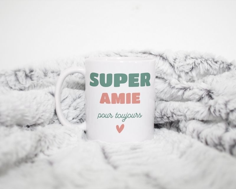 Tasse personnalisée Super Amie avec prénom ou message | Cadeaux.com